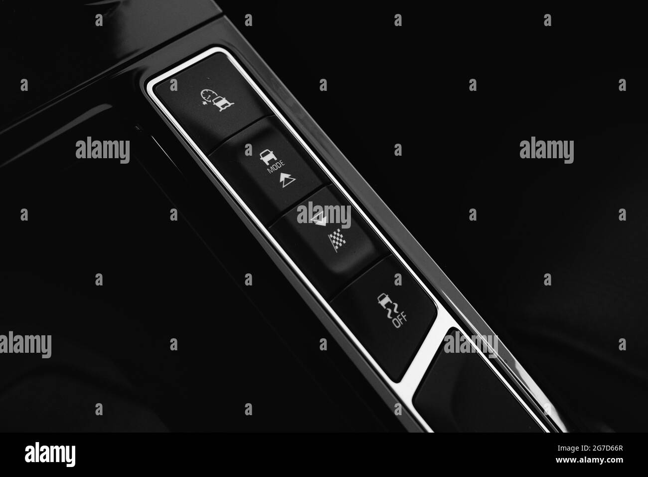 Car center console Black and White Stock Photos & Images - Alamy