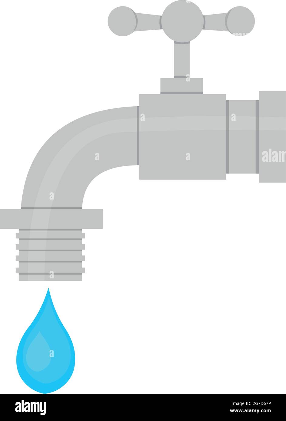 Vector emoticon illustration of a dripping tap Stock Vector Image & Art ...