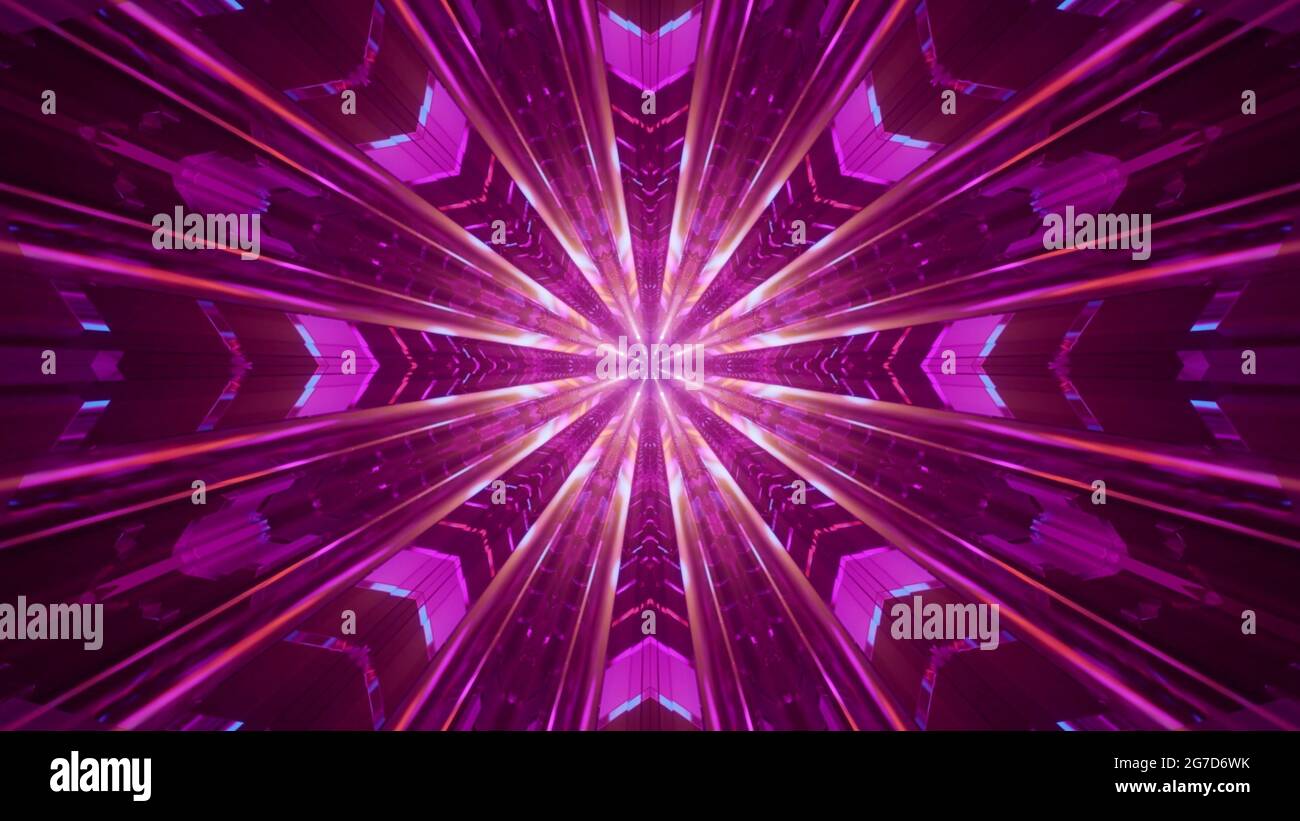 Flashing bright pink kaleidoscopic background for wallpapers Stock ...