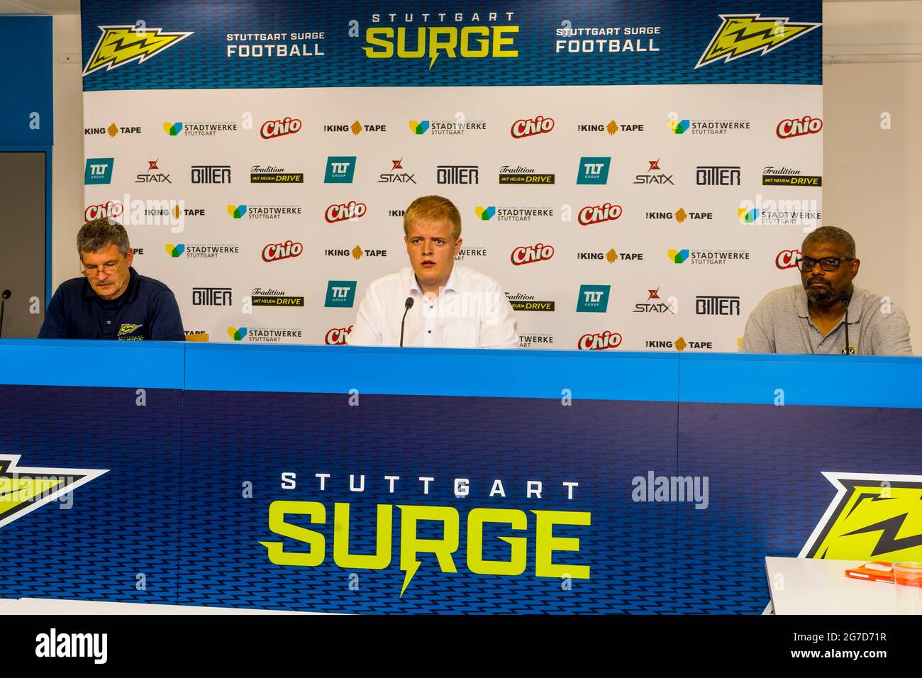 Pressekonferenz mit Martin Hanselmann /Head Coach der Stuttgart Surge ...