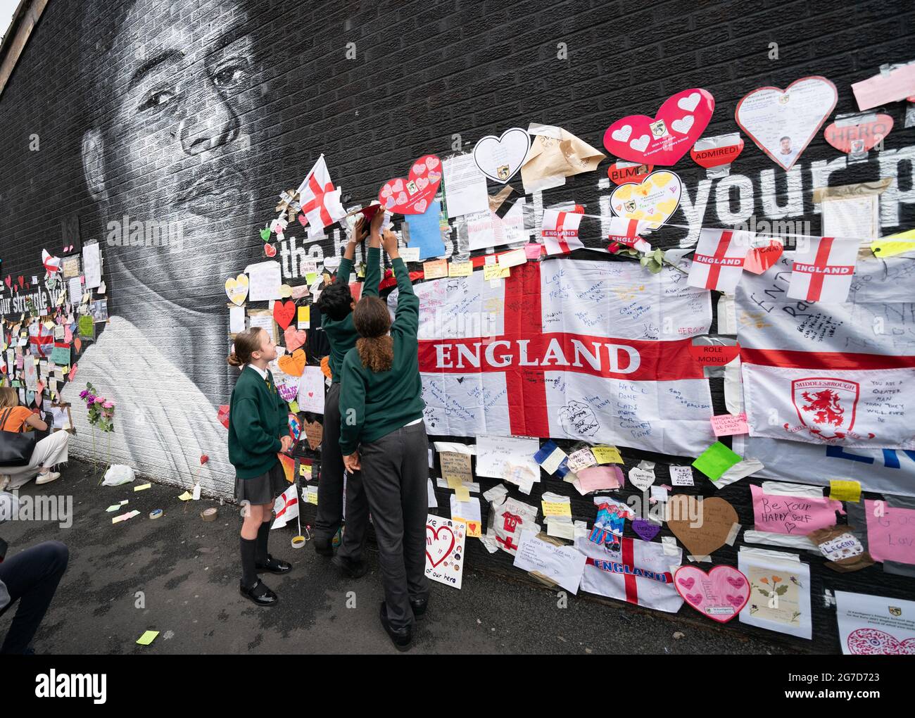Children from Kentigern's Primary School, (left to right) Millie ...