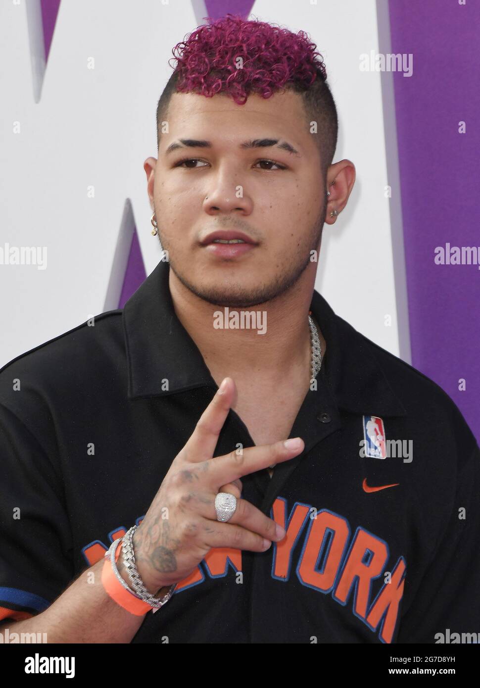 Boza arrives at the SPACE JAM: A NEW LEGACY World Premiere held at the ...