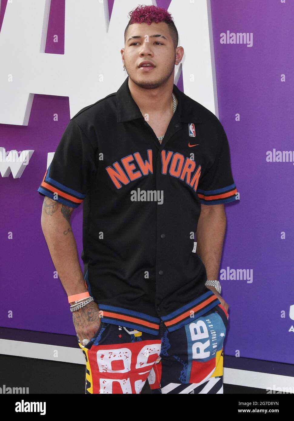 Boza arrives at the SPACE JAM: A NEW LEGACY World Premiere held at the ...