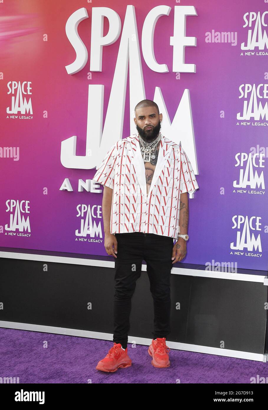 Joyner Lucas arrives at the SPACE JAM: A NEW LEGACY World Premiere held ...