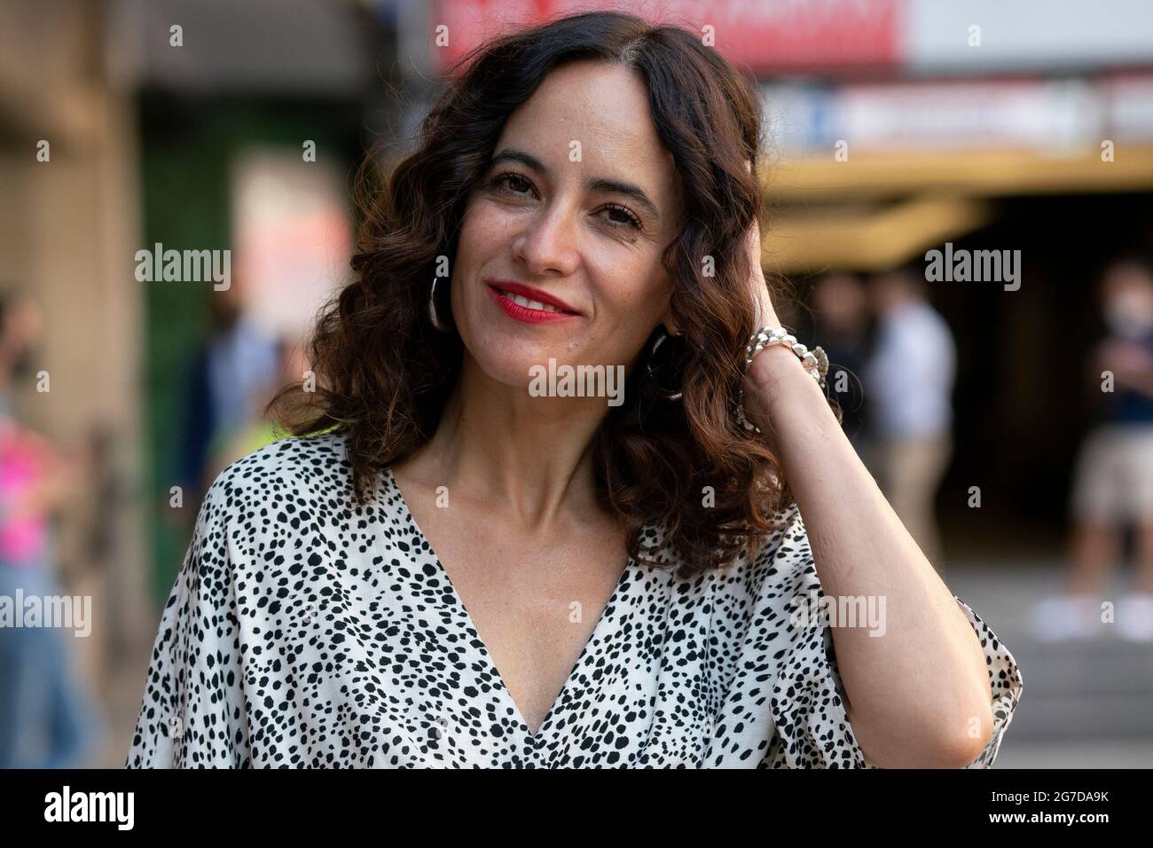 Madrid, Spain. 13th July, 2021. Actress Ana Turpin Fernández poses ...