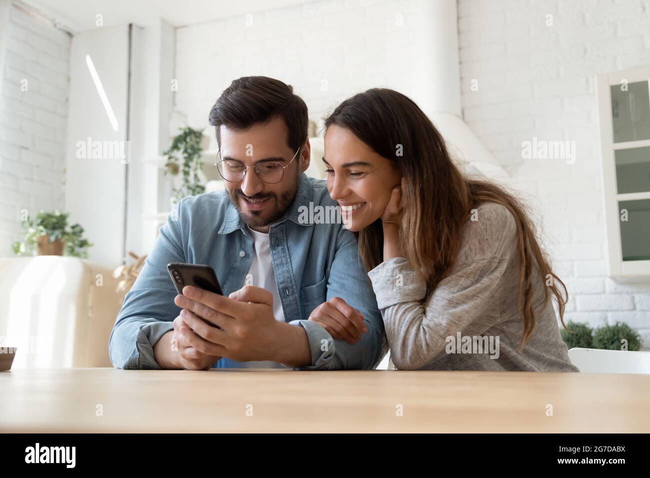Couple interested hi-res stock photography and images - Alamy