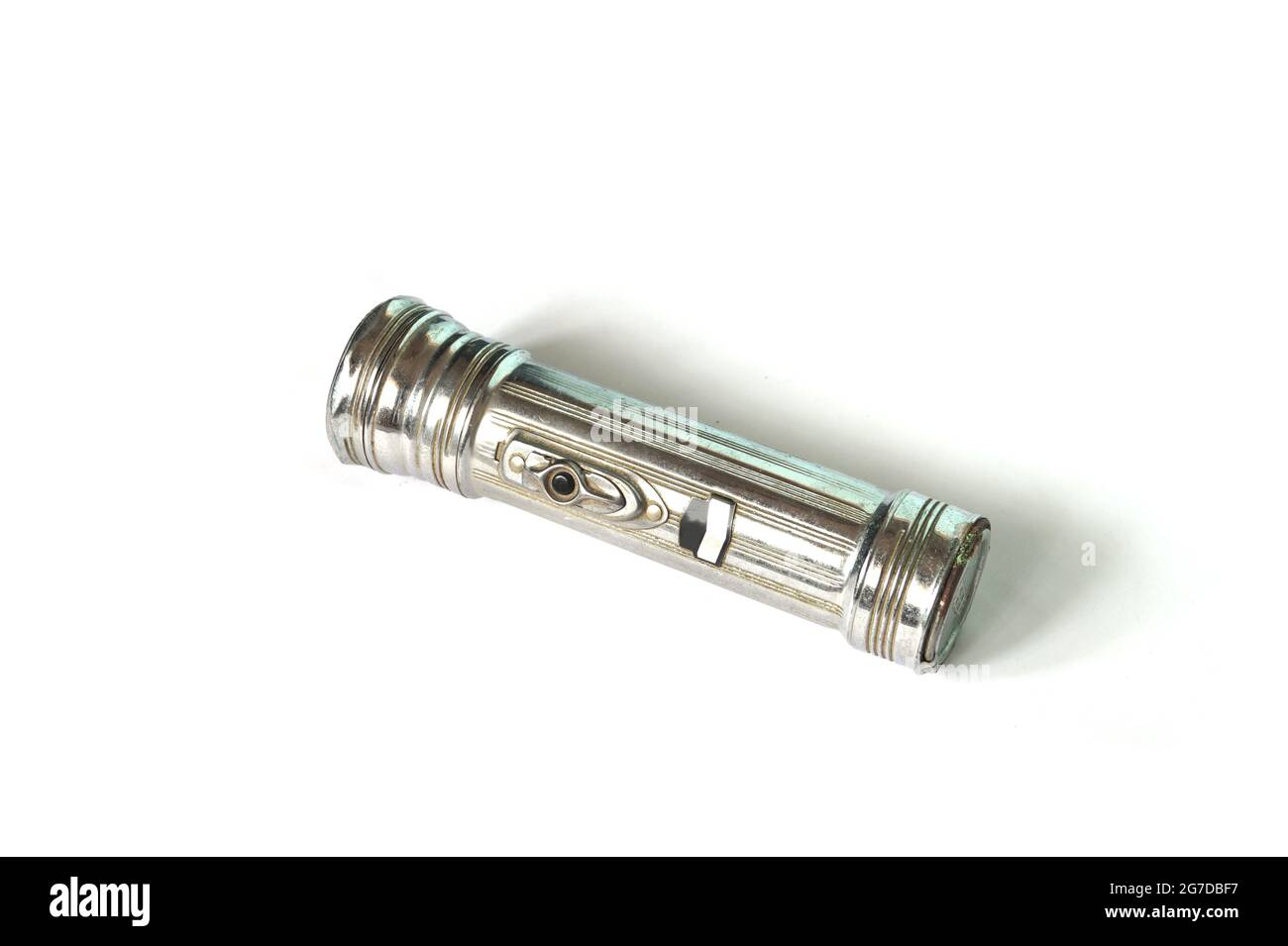 Old indian torch on a white background Stock Photo - Alamy