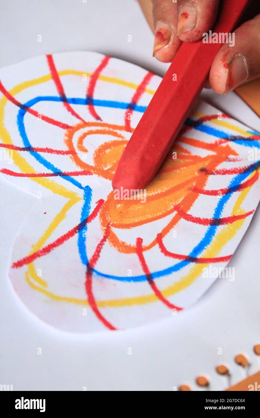 Coloured pencil drawing hi-res stock photography and images - Alamy