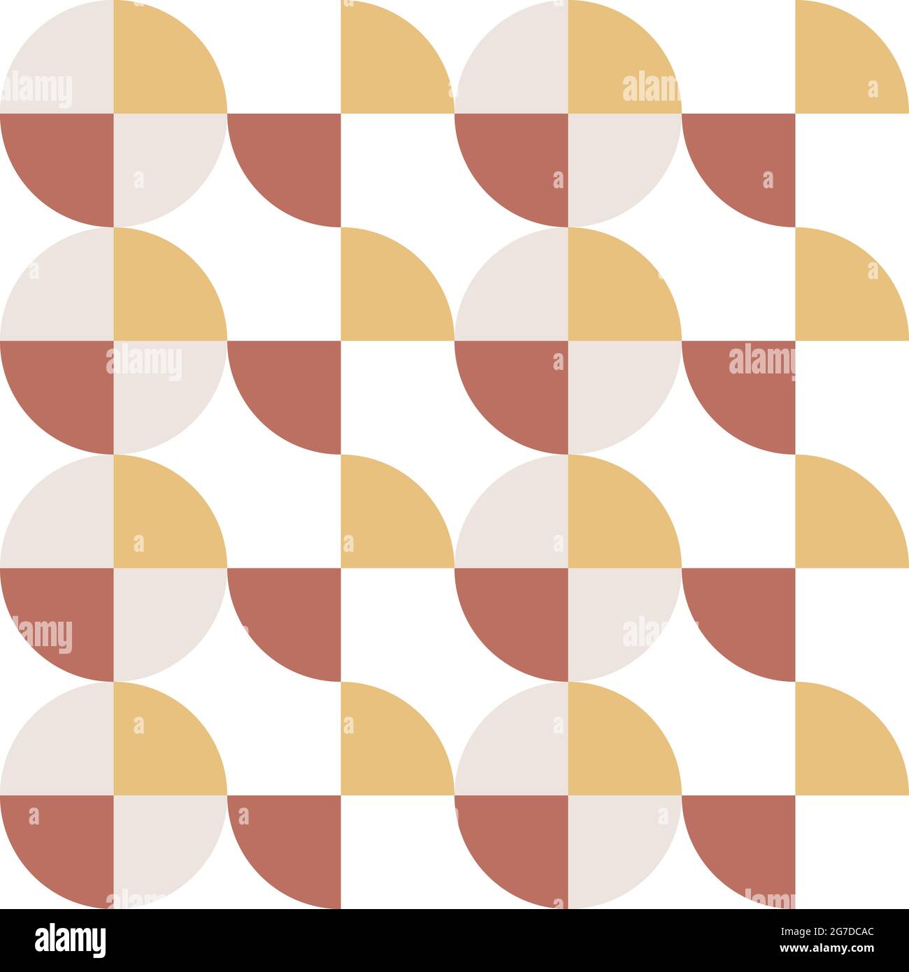 Minimal geometric pattern. Quarter circles. For textile, product ...