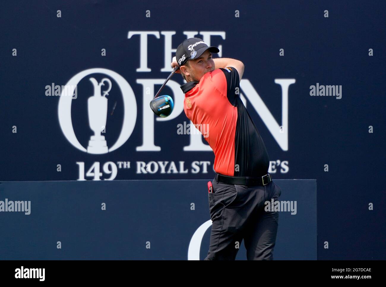 England's Daniel Croft during the practice day at The Royal St George's ...