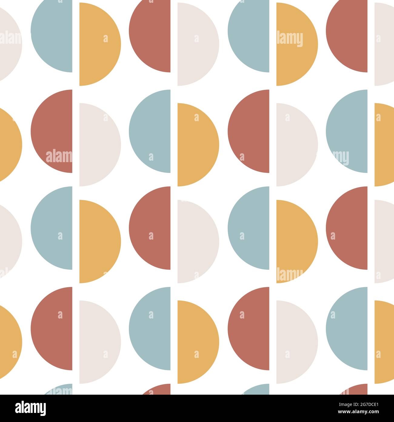 Minimal geometric pattern. Semi circles. For textile, product ...