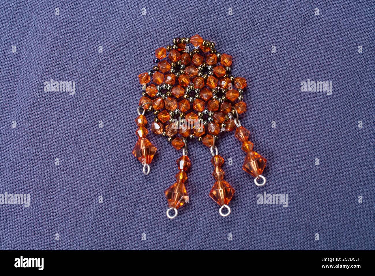 Beautiful decoration with precious stones on the table Stock Photo - Alamy