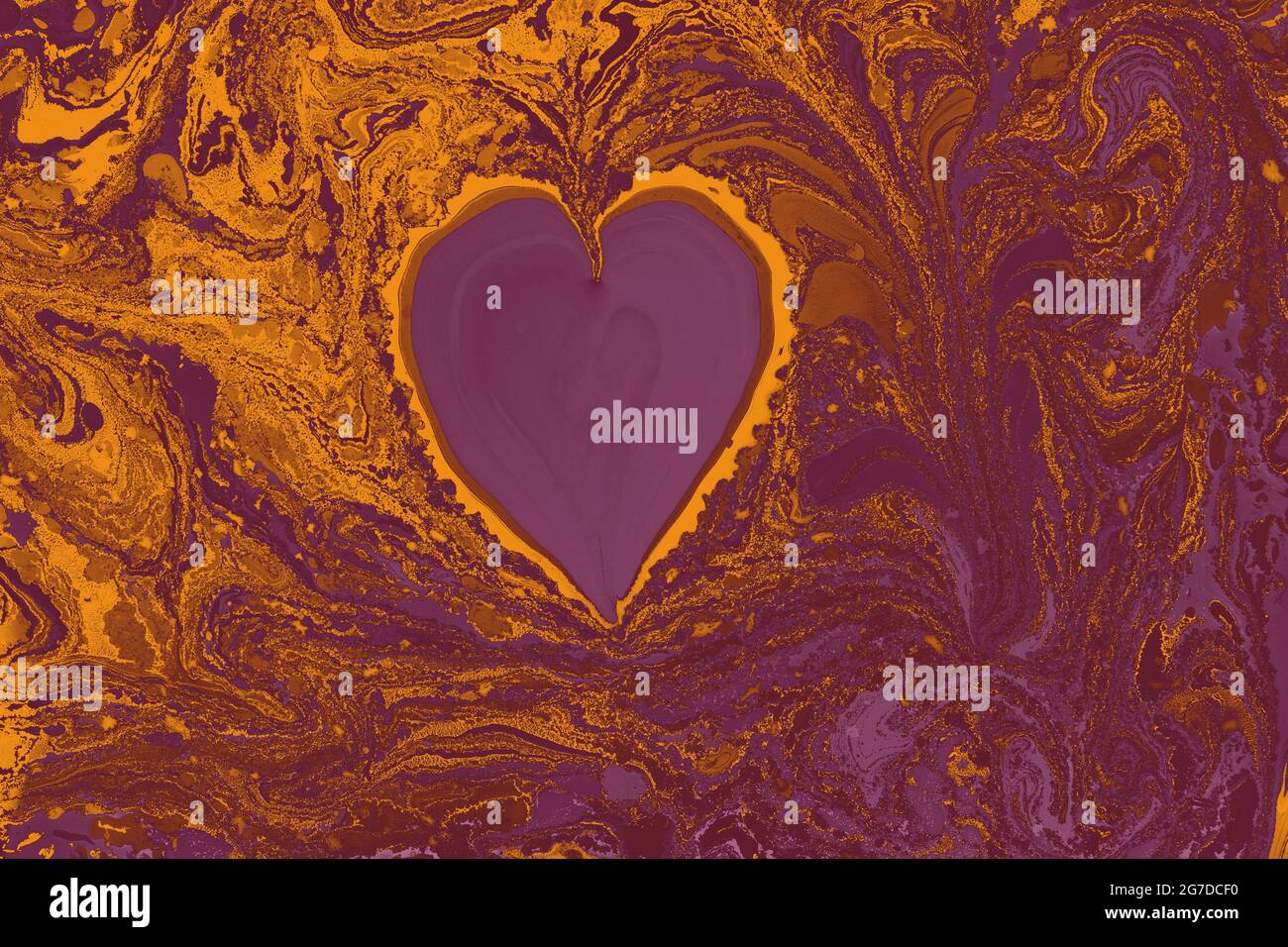 Blue background with a heart in the middle Stock Photo - Alamy