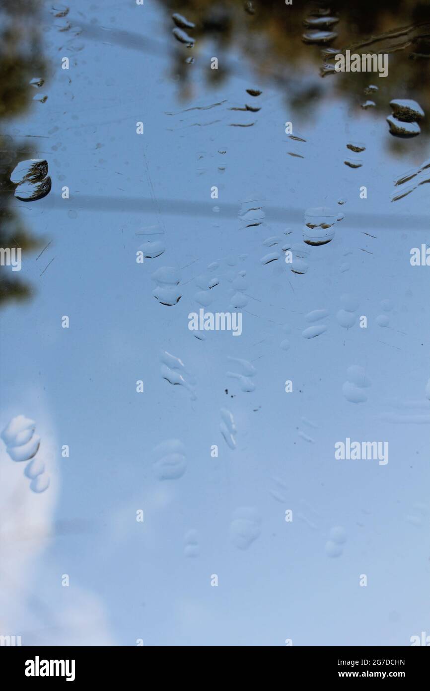 Water drops on glass Stock Photo - Alamy