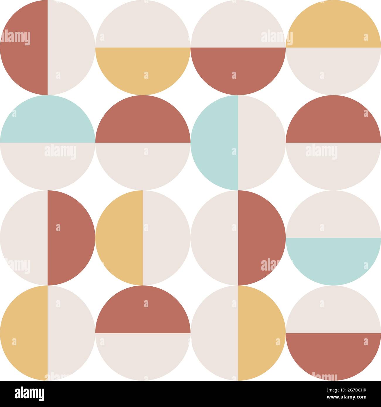 Minimal geometric pattern. Semi circles. For textile, product ...