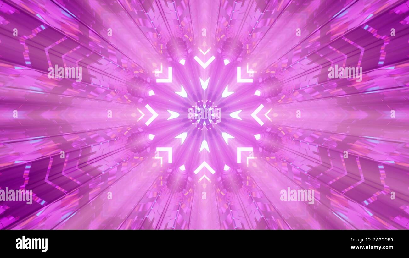 Flashing bright pink kaleidoscopic background for wallpapers Stock ...