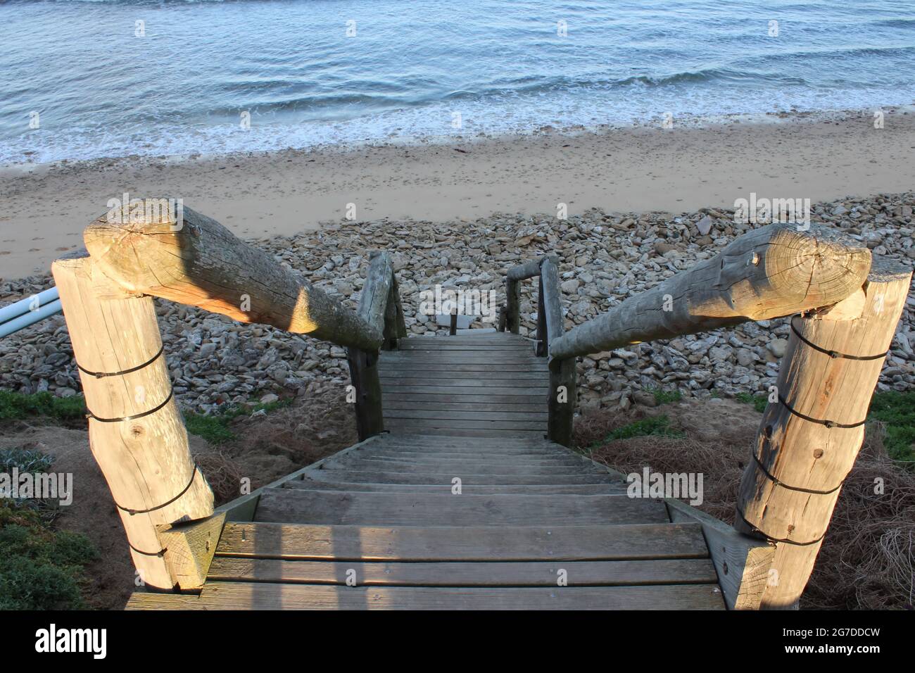 Steps to beach Stock Photo - Alamy