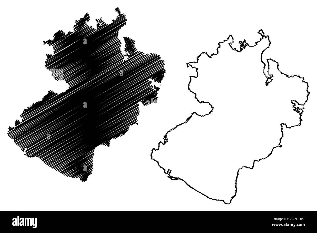 Herzogtum Lauenburg district (Federal Republic of Germany, rural ...