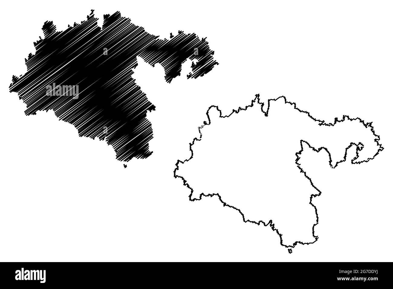 Heidenheim district (Federal Republic of Germany, rural district, Baden ...