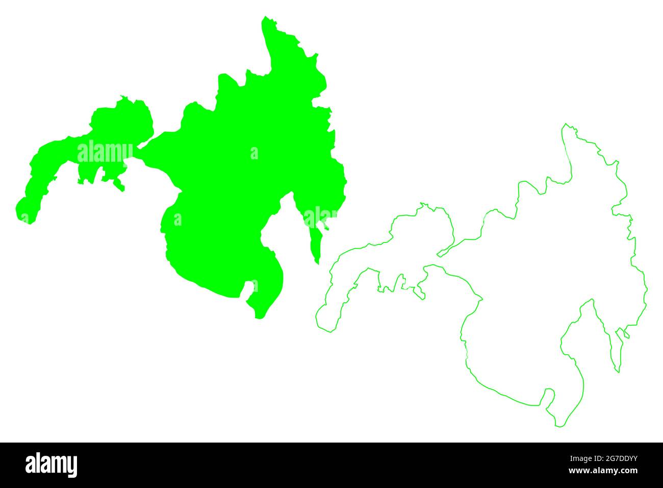 Mindanao island (Southeast Asia, Republic of the Philippines) map ...