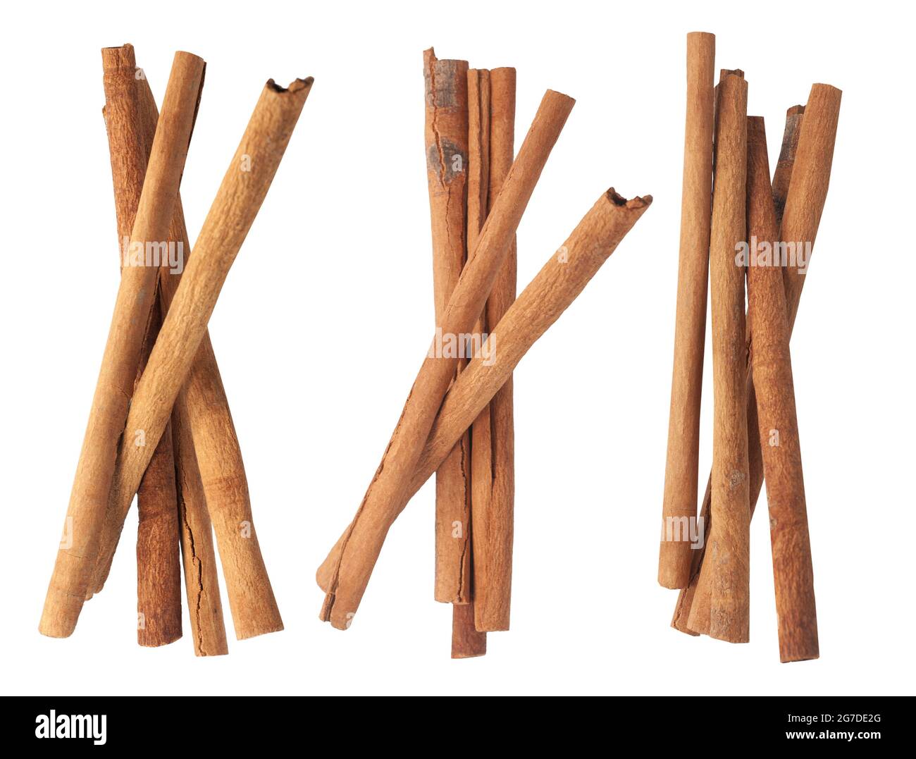 cinnamons isolated on white background Stock Photo - Alamy
