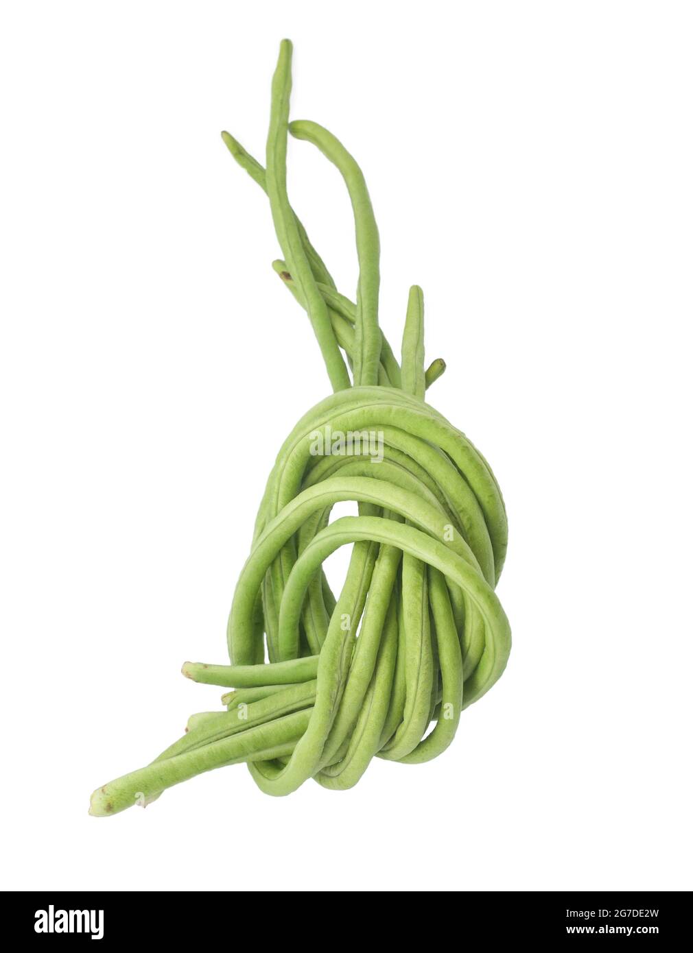 Green Long bean isolated on white background Stock Photo - Alamy