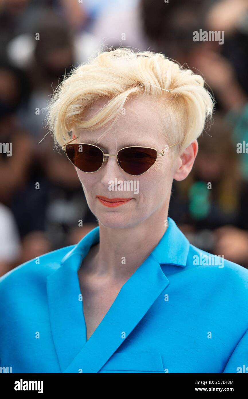 Tilda Swinton attending The French Dispatch Photocall as part of the ...