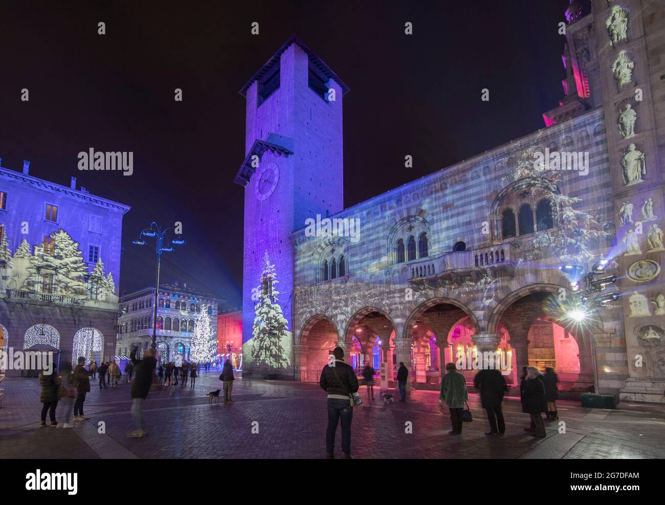 Como Christmas light, Como Lake, Lombardy, Italy,Europe Stock Photo - Alamy