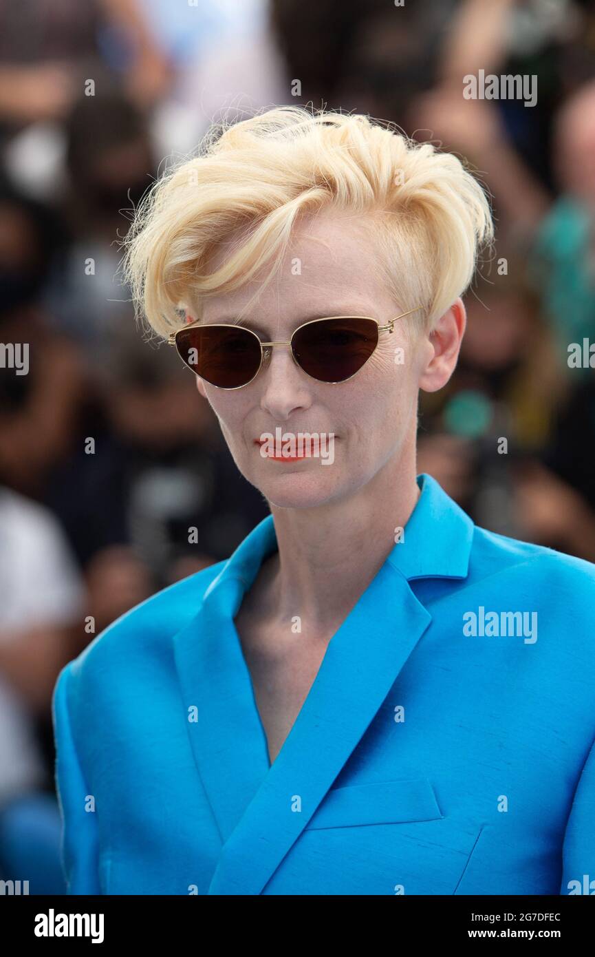 Tilda Swinton attending The French Dispatch Photocall as part of the ...