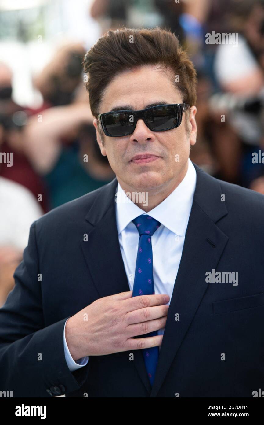 Benicio Del Toro attending The French Dispatch Photocall as part of the ...