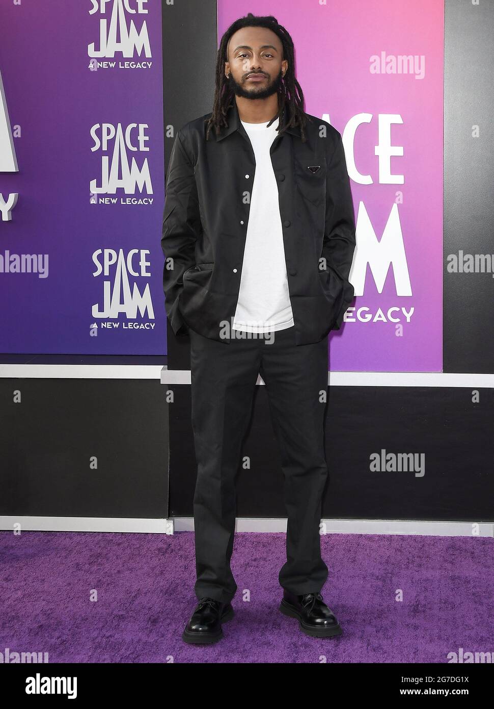 Los Angeles, USA. 12th July, 2021. Aminé arrives at the SPACE JAM: A ...
