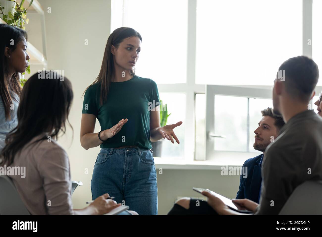 Female and young hi-res stock photography and images - Alamy