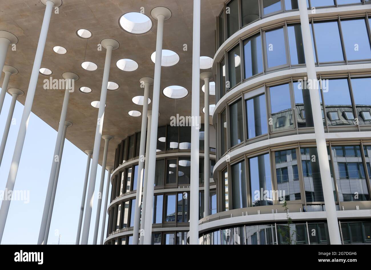 17 June 2021, Saxony, Leipzig: The new building of the Sächsische ...