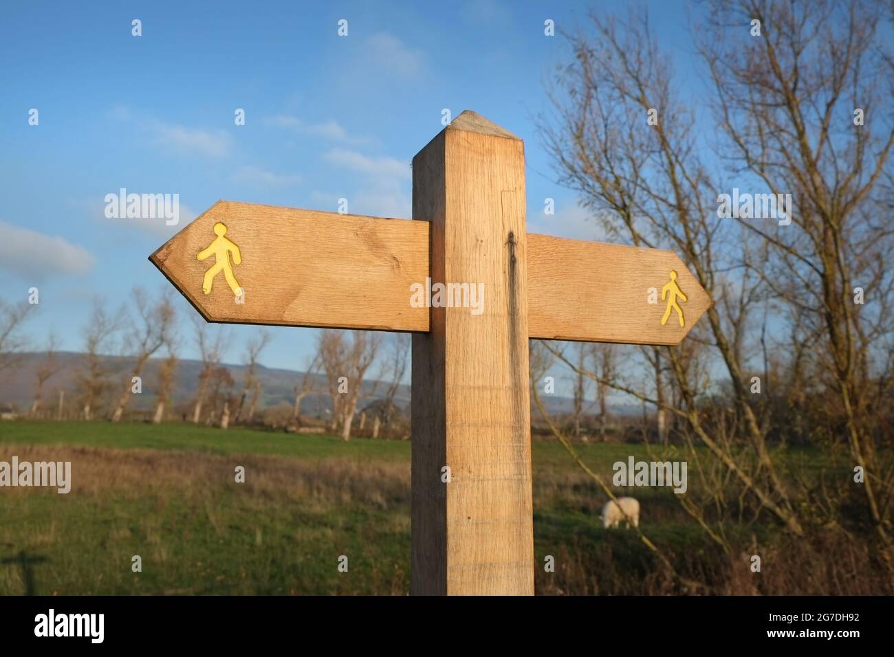 Walking signpost pathway hi-res stock photography and images - Alamy