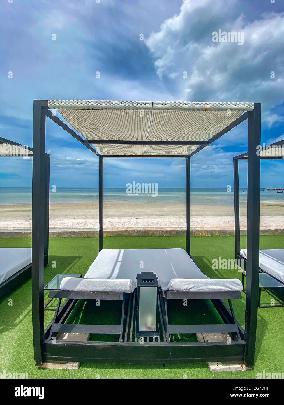 Cha Am Beach in Phetchaburi, Thailand Stock Photo - Alamy