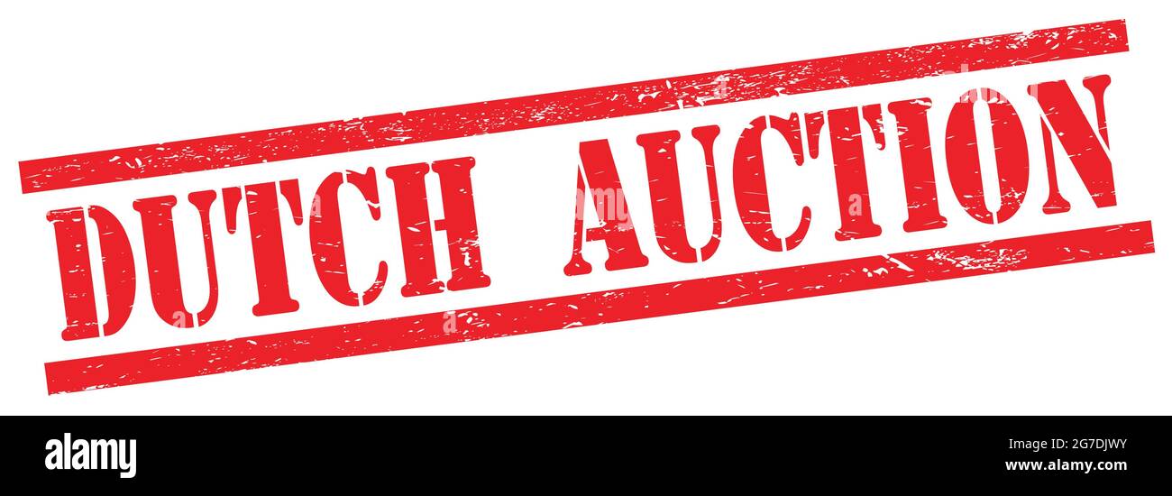 Dutch auction word hi-res stock photography and images - Alamy