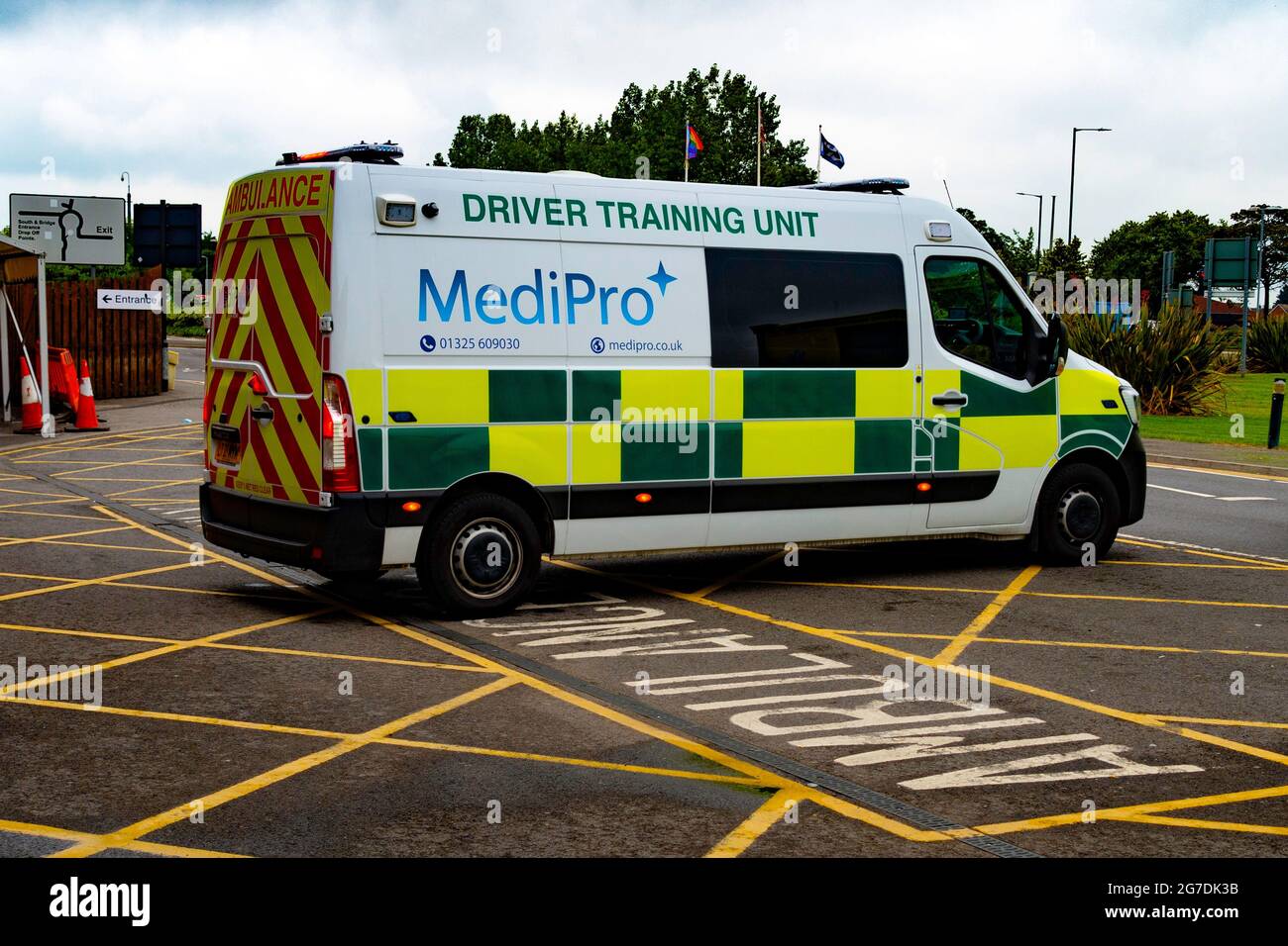 A Medipro Ambulance driver training vehicle or Driver Training Unit ...