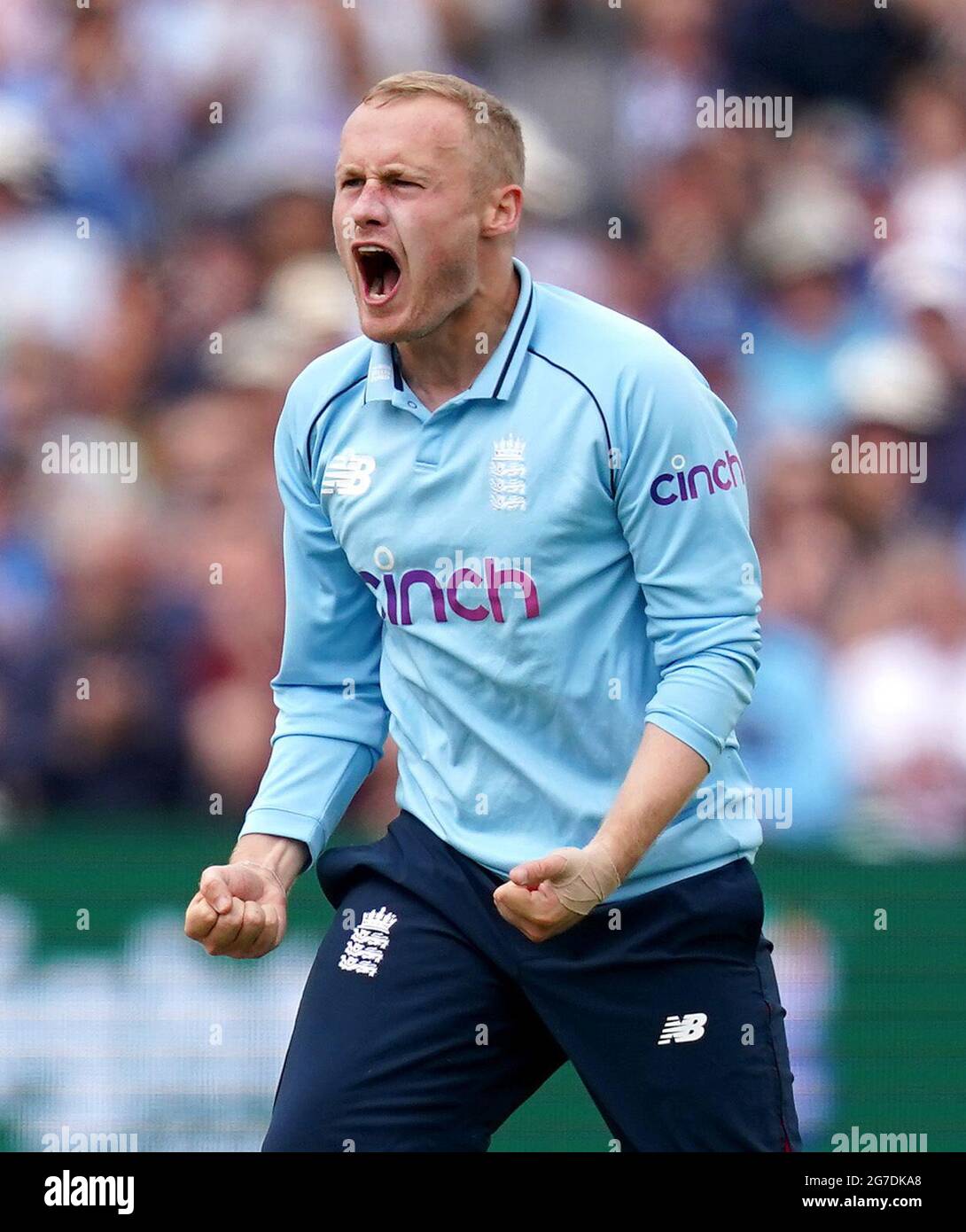 England's Matt Parkinson celebrates the wicket of Pakistan's Imam-ul ...