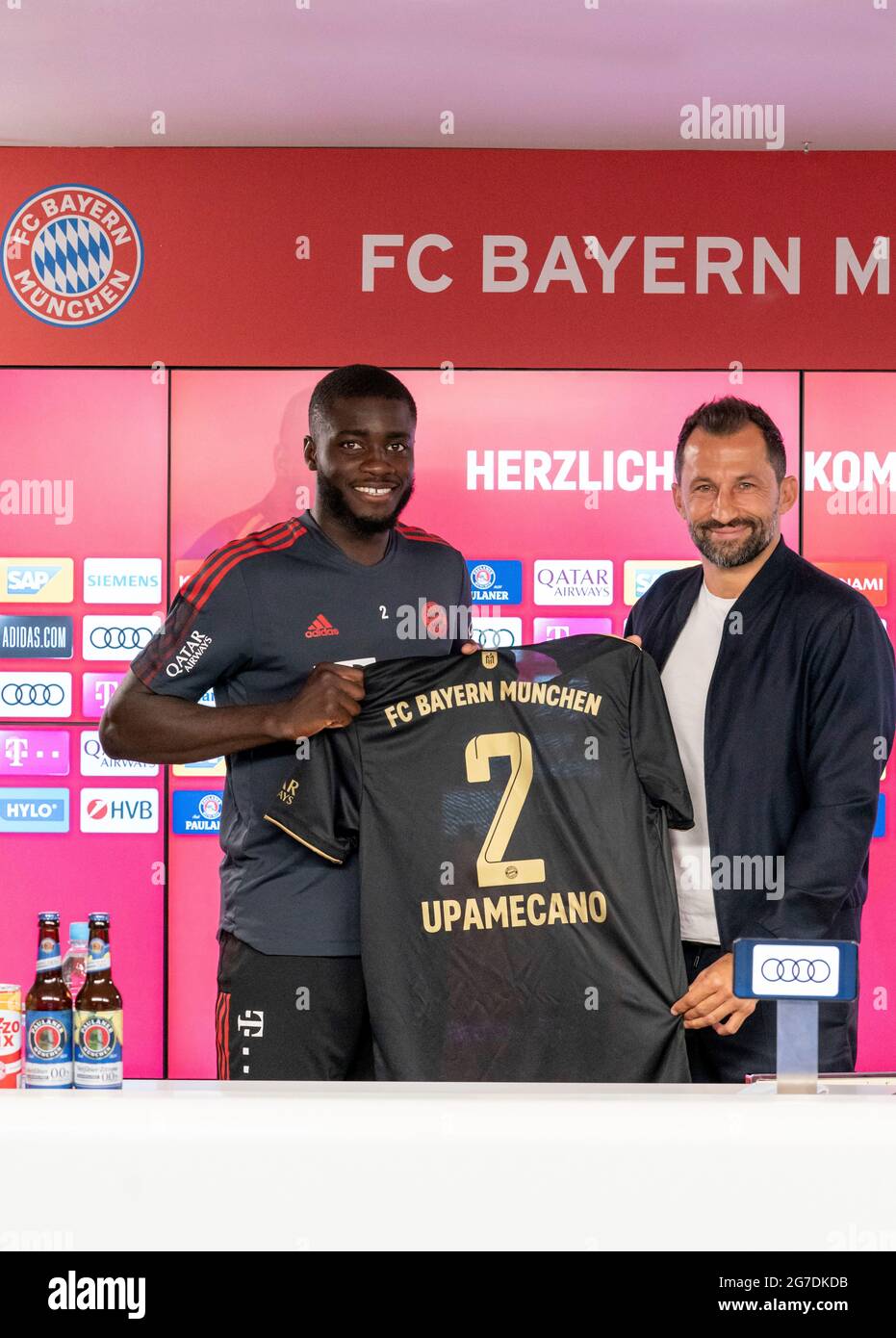 Presentation of Dayot UPAMECANO (FC Bayern Munich) on July 13th, 2021 in Muenchen/Germany. Dayot ...