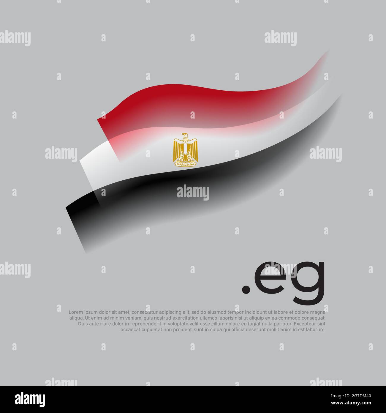 Egypt flag watercolor. Stripes colors of the egyptian flag on white ...