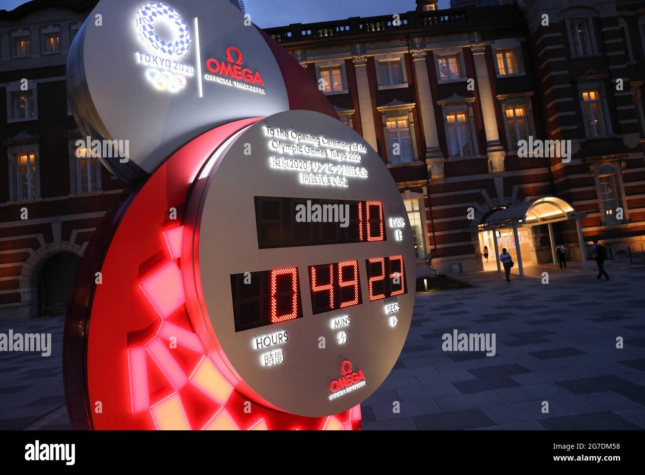 Tokyo 2020 Olympic Games countdown clock showing 10 Days until the ...