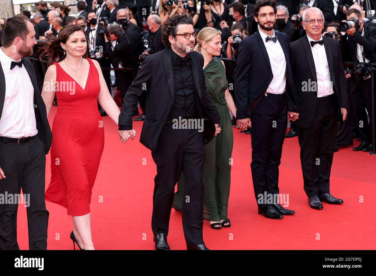 CANNES - JULY 12: Pierre-Simon Gutman, Audrey Abiven, Eric Caravaca, Melanie Thierry, Romain ...