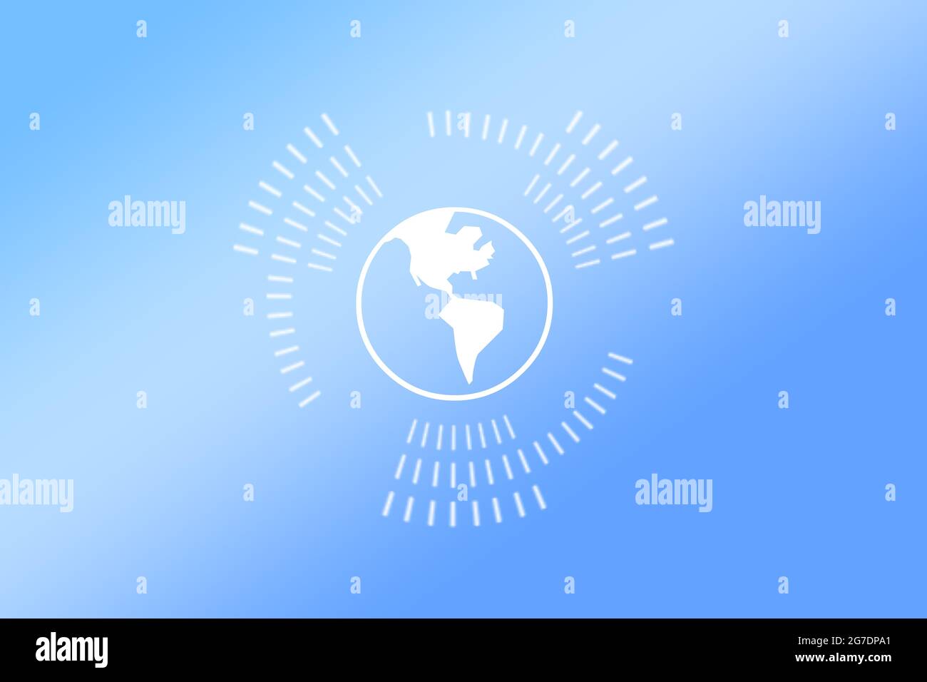 Illustration of a global network connection Stock Photo - Alamy