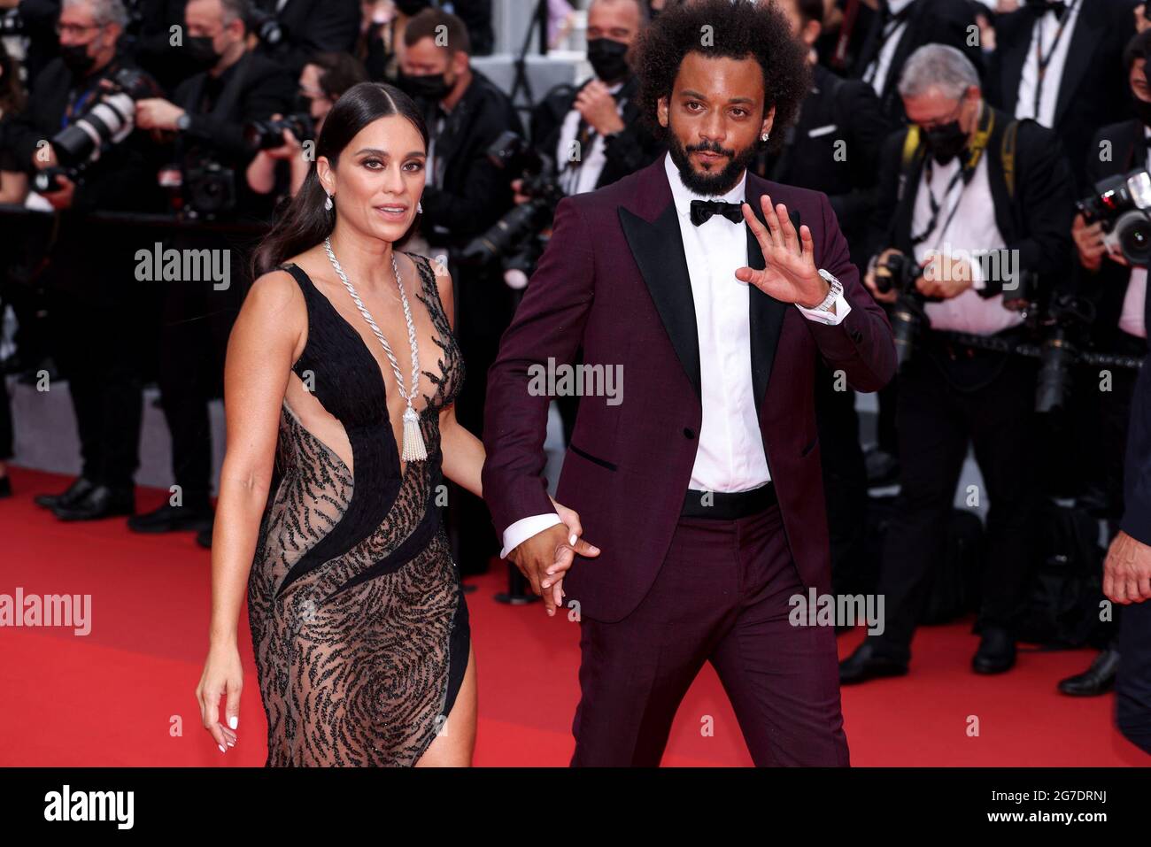 CANNES - JULY 12: Marcelo Vieira and Clarisse Alves arrive to the ...