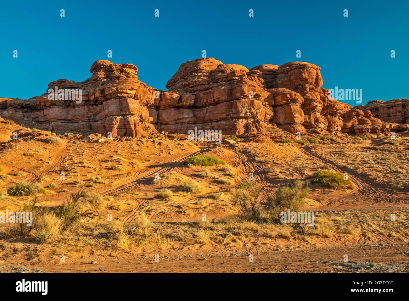 Rocks in Indian Creek area, ATV's tracks, Lockhart Road, Canyon Rims ...
