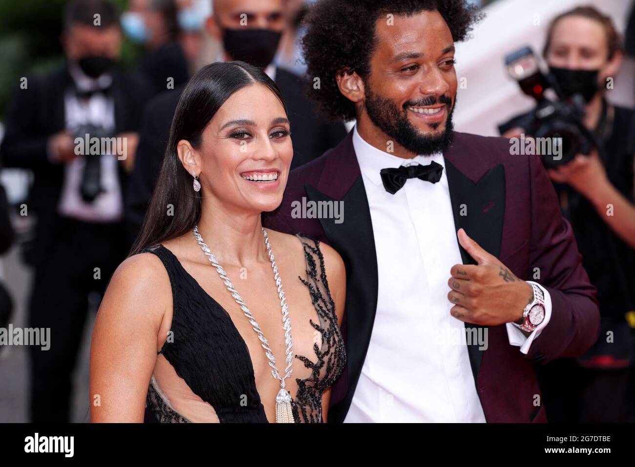 CANNES - JULY 12: Marcelo Vieira and Clarisse Alves arrive to the ...