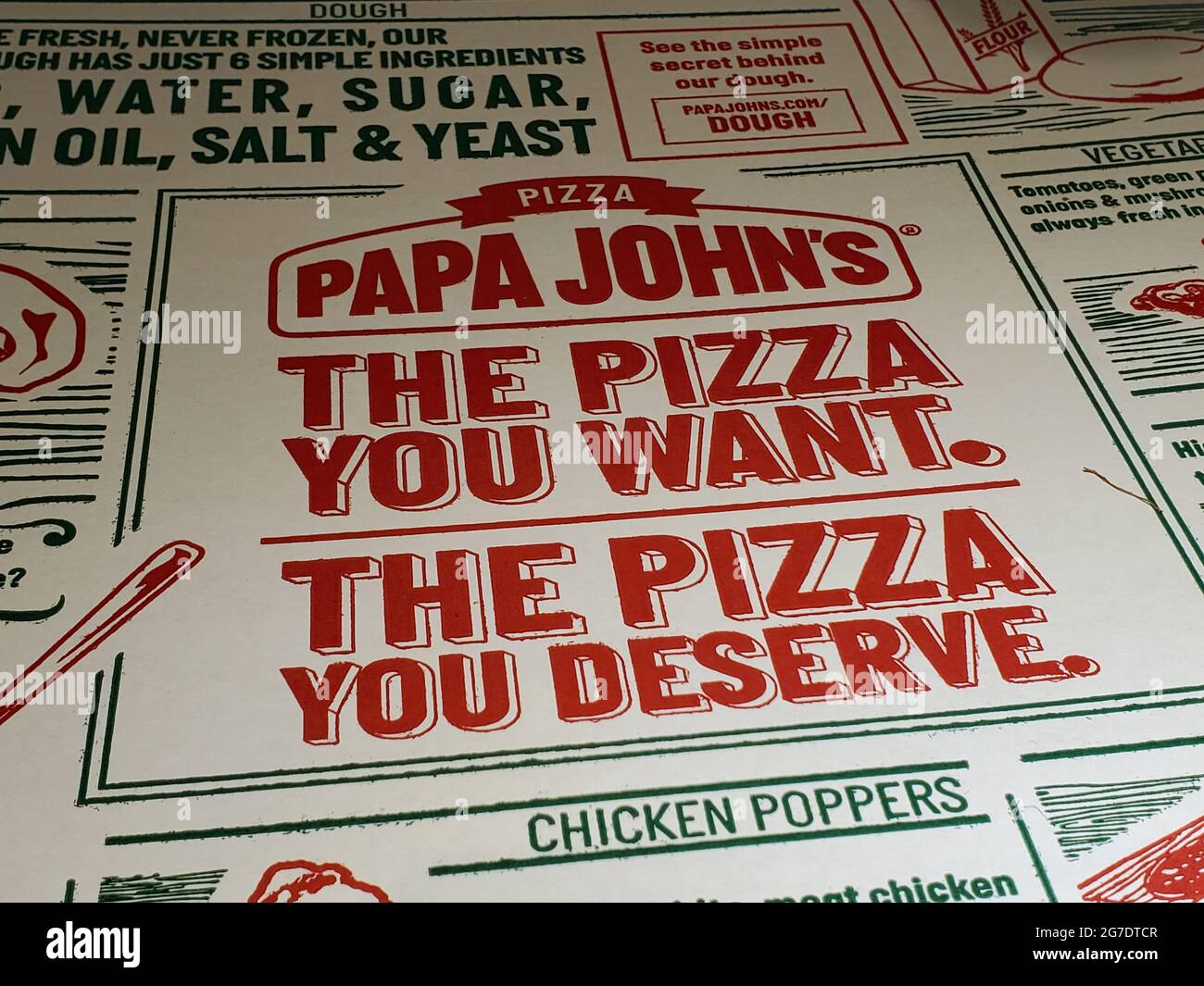 Papa Johns Pizza Box