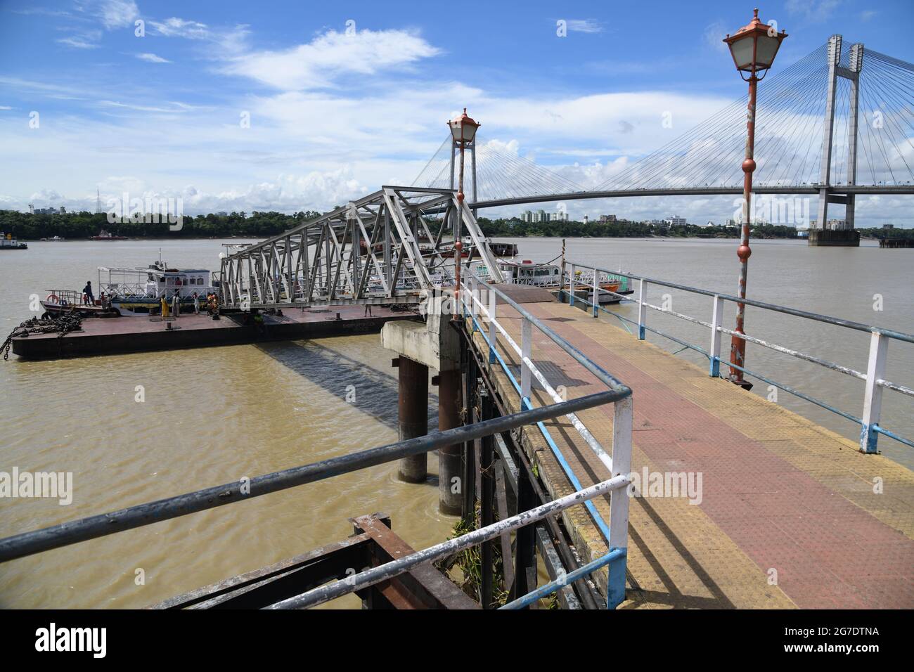 Shibpur ferry ghat jetty on the Ganges. Howrah, India Stock Photo - Alamy