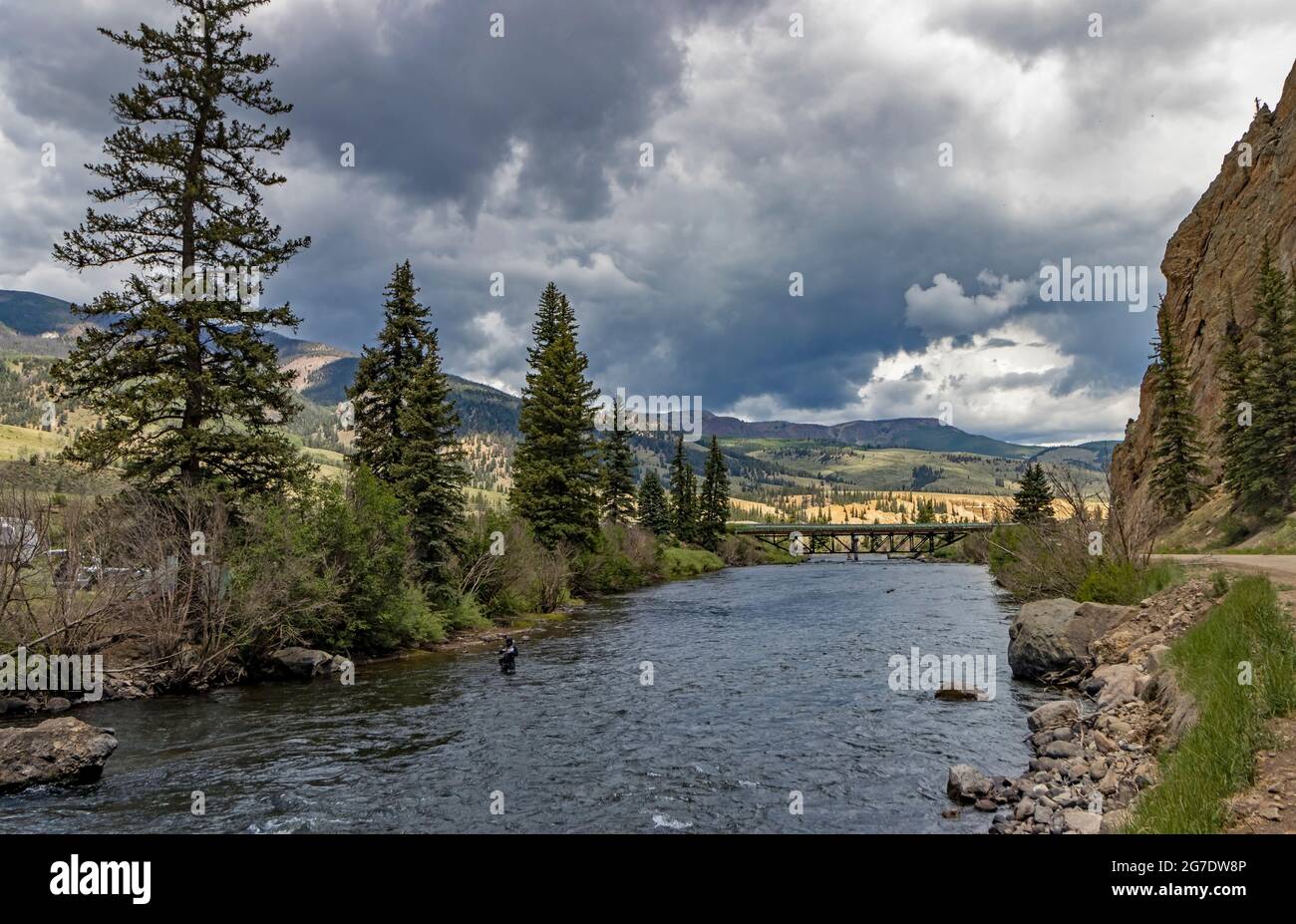 Rio Grande River Near Creede Colorado Stock Photo - Alamy