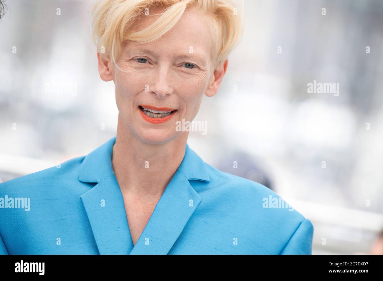 Tilda Swinton attends The French Dispatch photocall during the 74th ...